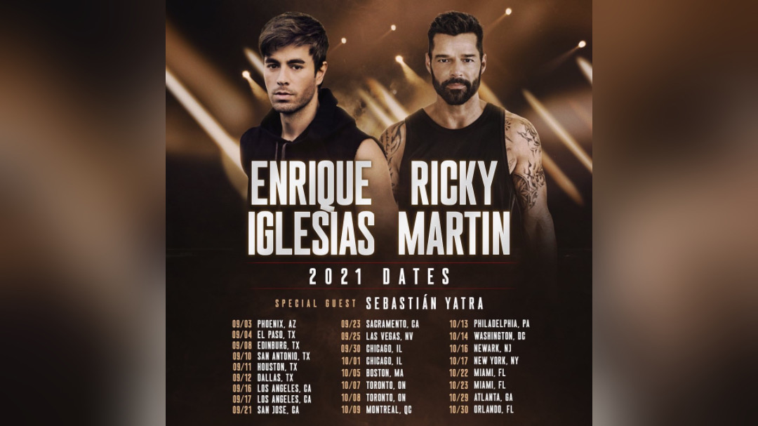 Enrique Iglesias & Ricky Martin Reschedule Tour For 2021 – ENRIQUE ...